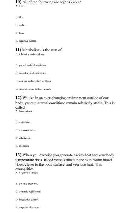 Solved Sample Multiple Choice Questions: 1) Feeling | Chegg.com
