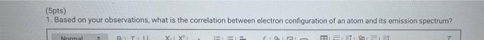 Solved (5pts) 1. Based on your observations, what is the | Chegg.com