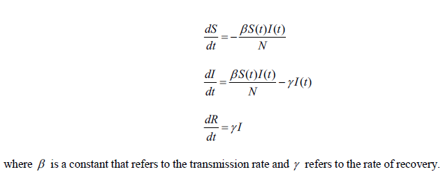 Solved dSdt=-βS(t)I(t)NdIdt=βS(t)I(t)N-γI(t)dRdt=γIwhere β | Chegg.com