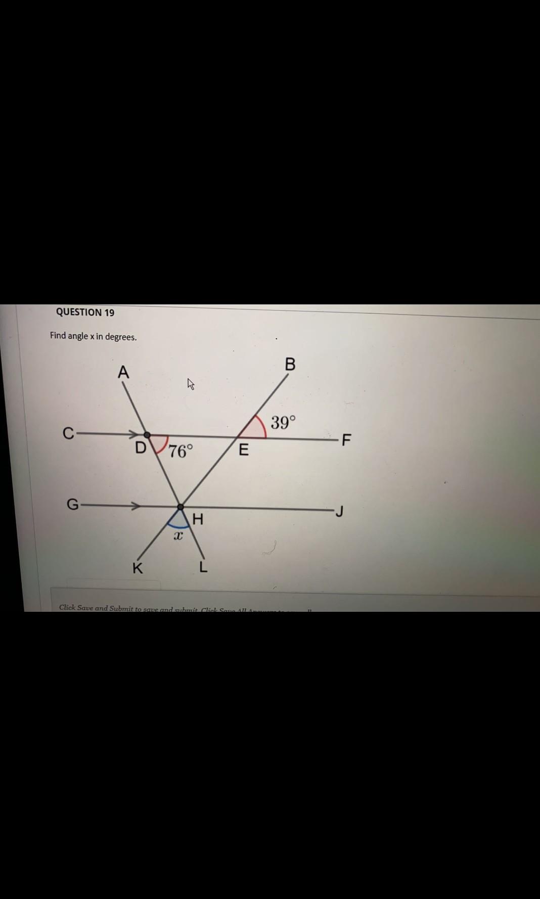 Solved QUESTION 20 Solve for x in equation: (3x - 7) +4 (3 x | Chegg.com