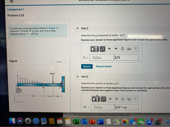 Solved (Assignment 1 Problem 2.23 Consider the compound beam | Chegg.com
