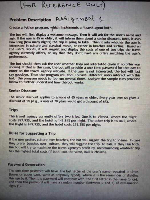Solved hello,I have posted ASSIGNMENT 1 as a reference. my | Chegg.com
