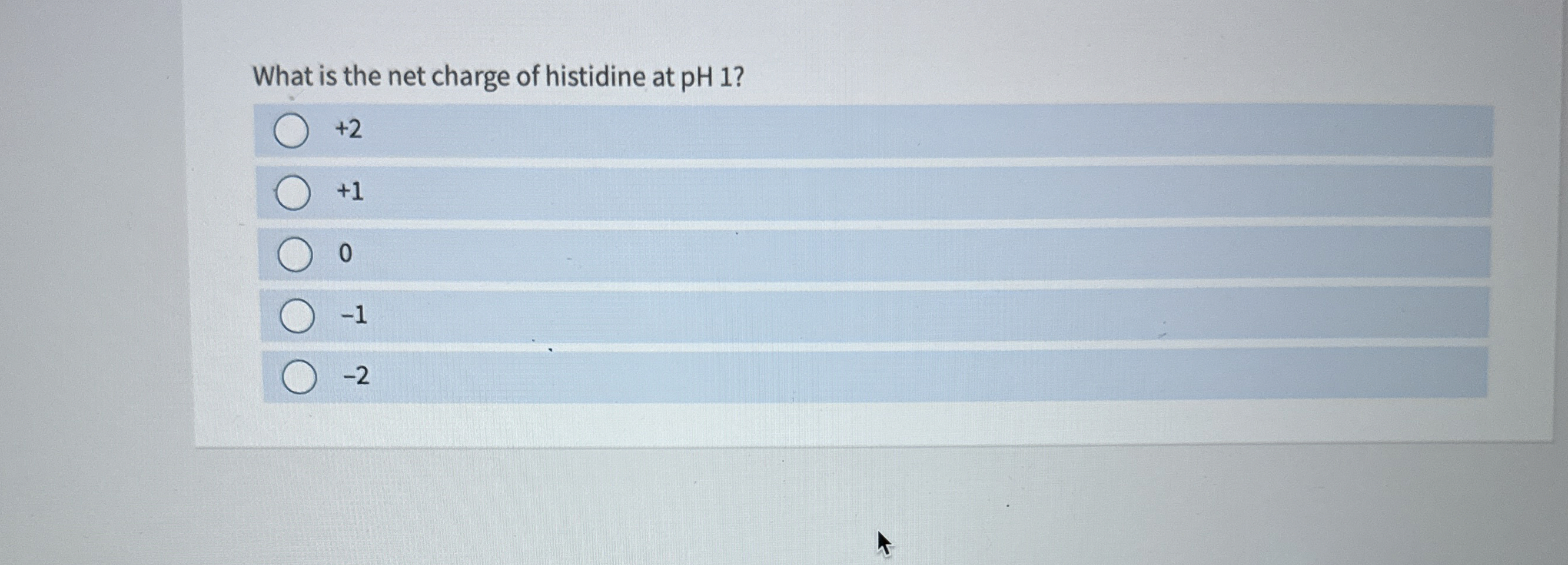 Solved What is the net charge of histidine at pH | Chegg.com