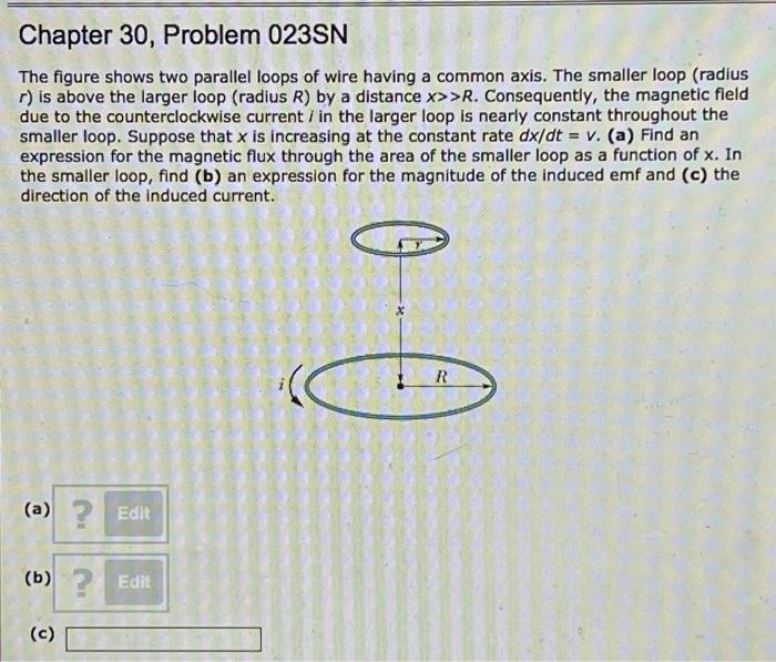 Solved Chapter 30, Problem 023SN The figure shows two | Chegg.com