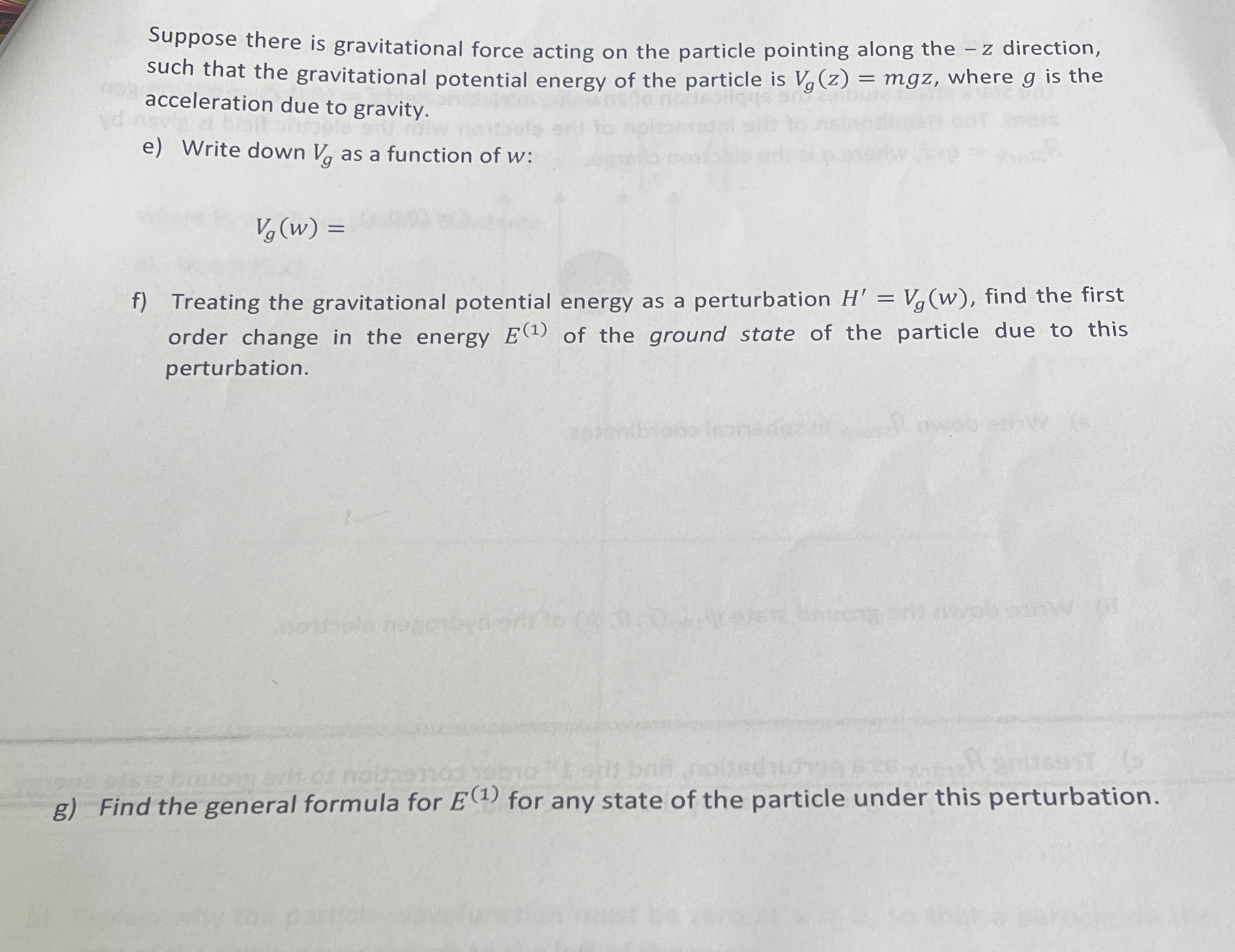 Solved Particle in a Slanted BoxA particle of mass m ﻿is | Chegg.com