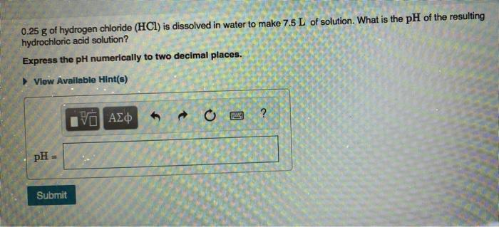 Solved pH is a logarithmic scale used to indicate the | Chegg.com