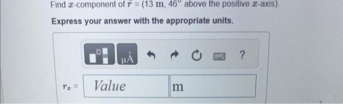 Solved Find x-component of a=(9.5 m/s2, negative x-direction | Chegg.com