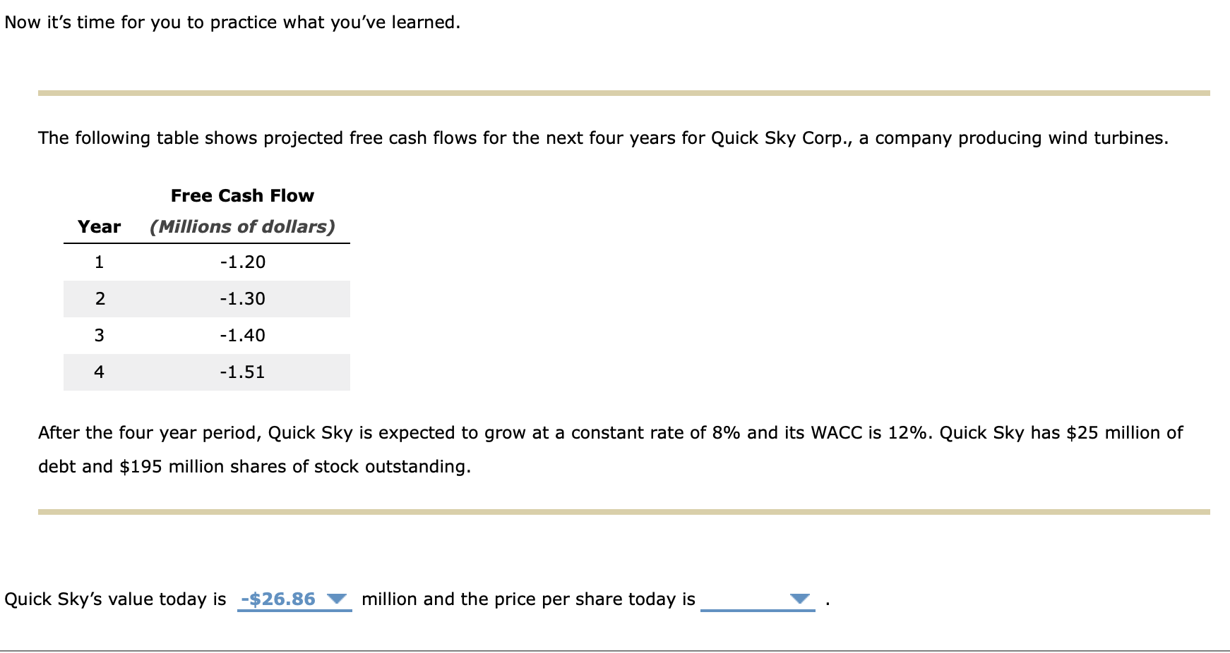 Solved Now it's time for you to practice what you've | Chegg.com