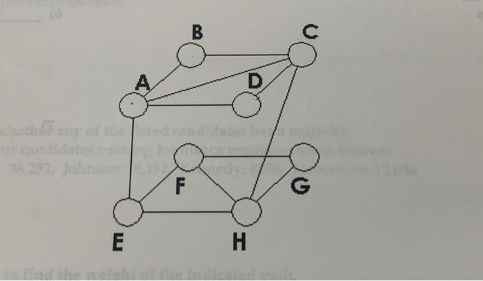 If The Given Graph Is Eulerian Find An Euler Circuit