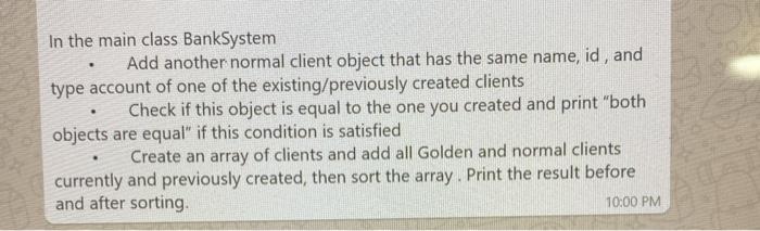 Solved Create the following: Interface: 1. Create an | Chegg.com