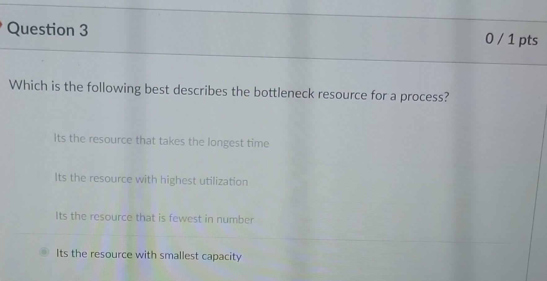 Solved Which is the following best describes the bottleneck | Chegg.com