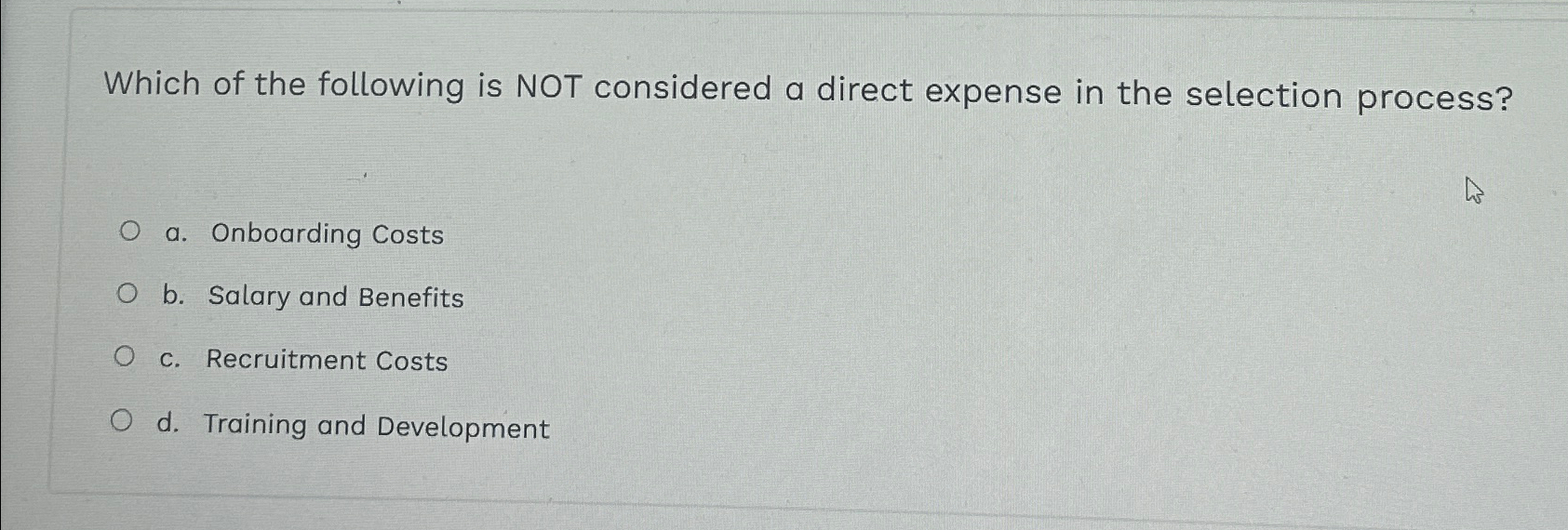 Solved Which of the following is NOT considered a direct | Chegg.com