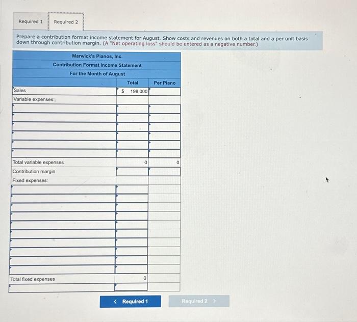 Solved Problem 1-21 Traditional and Contribution Format | Chegg.com