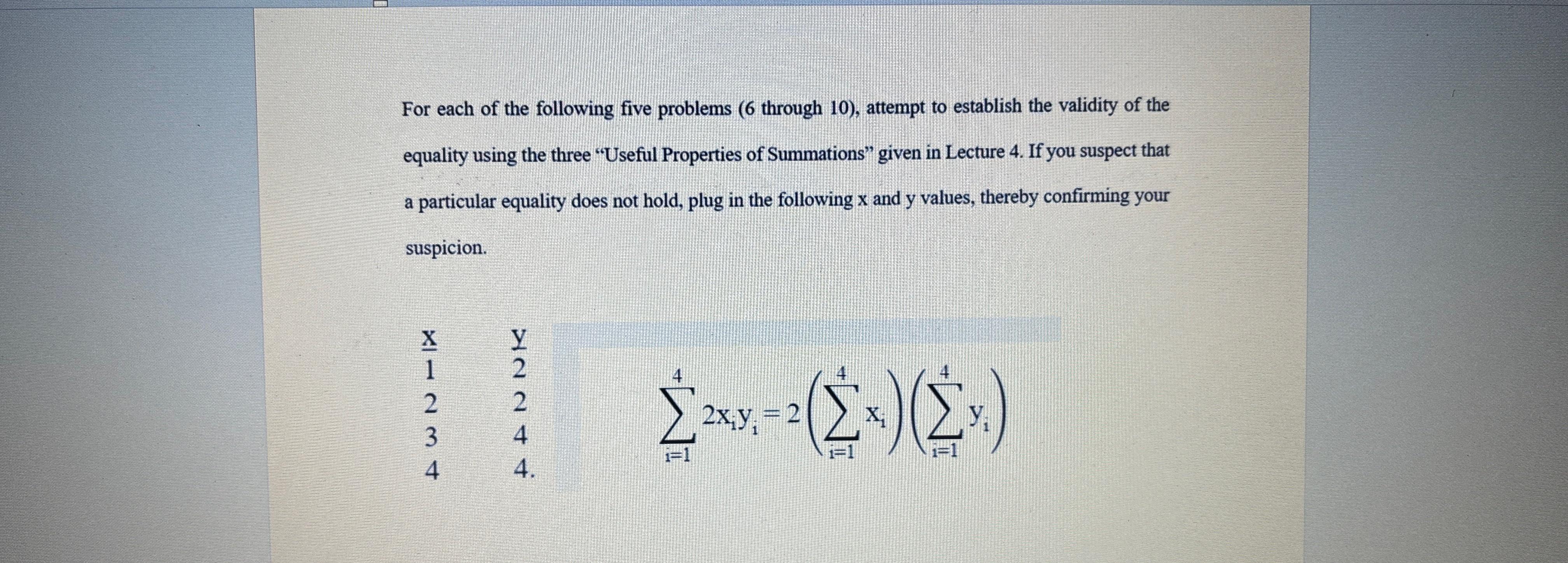 Solved For each of the following five problems ( 6 ﻿through | Chegg.com