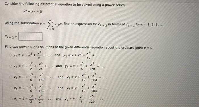 Solved Consider the following differential equation to be | Chegg.com