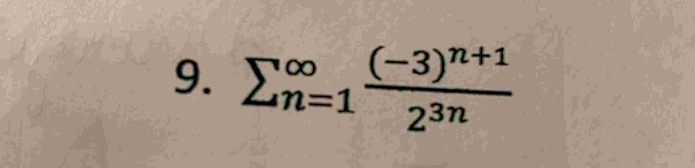 Solved For Problem 6-8, ﻿determine if ﻿the series converges | Chegg.com