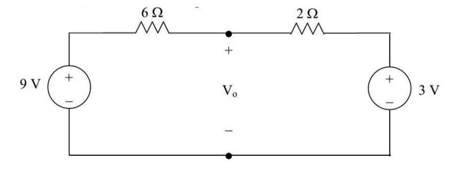 Solved The value of V0 ﻿in the circuit in Fig. below is | Chegg.com