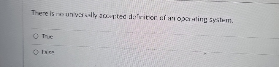 Solved There is no universally accepted definition of an | Chegg.com