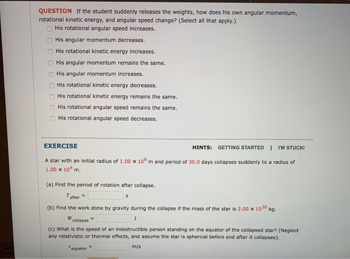 Solved QUESTION If the student suddenly releases the | Chegg.com
