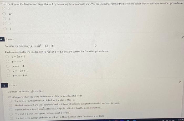 Solved 1Q.- consider the function f(x)=(3x^2)-5x+2. find the | Chegg.com