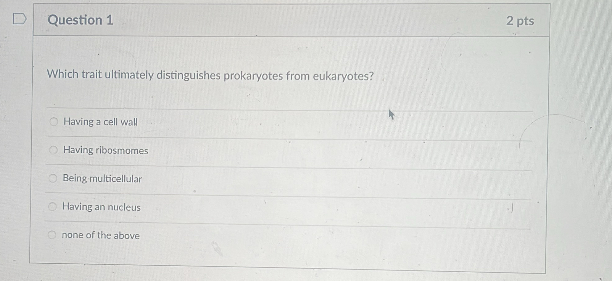 Solved Question 12 ﻿ptsWhich trait ultimately distinguishes | Chegg.com