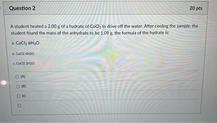 Solved MgCl2 can be separated from AgCl by dissolving: (a) | Chegg.com
