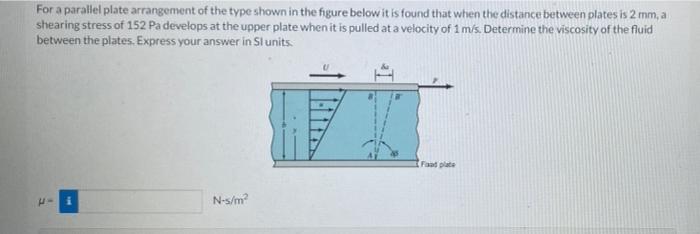 Solved For a parallel plate arrangement of the type shown in | Chegg.com