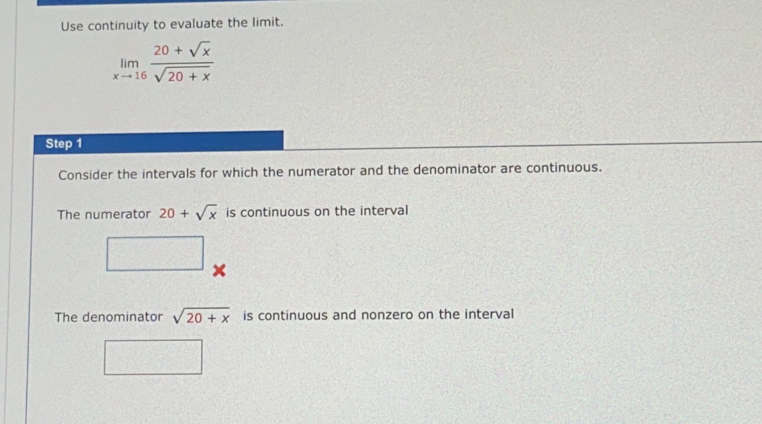 Solved Use continuity to evaluate the | Chegg.com