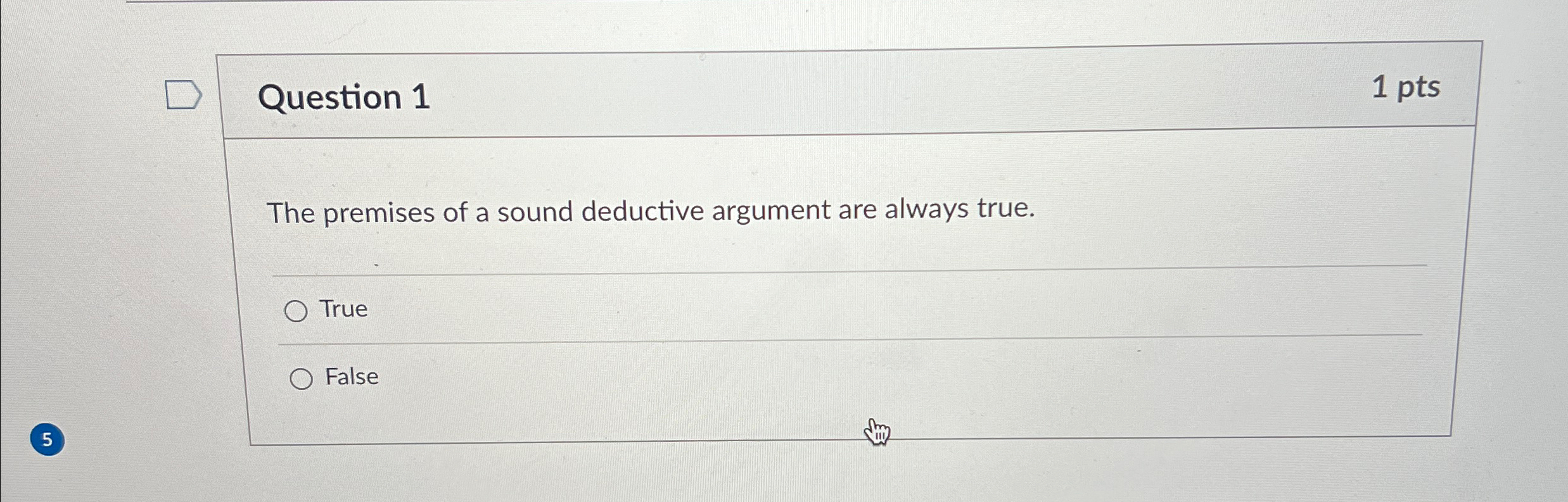 Solved Question 11 ﻿ptsThe premises of a sound deductive | Chegg.com