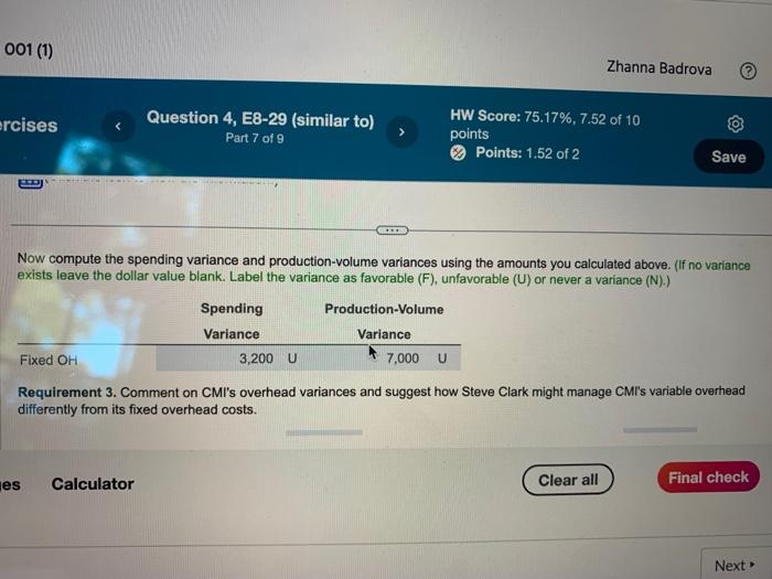Solved Data tableRequirement 1. Compute spending and | Chegg.com
