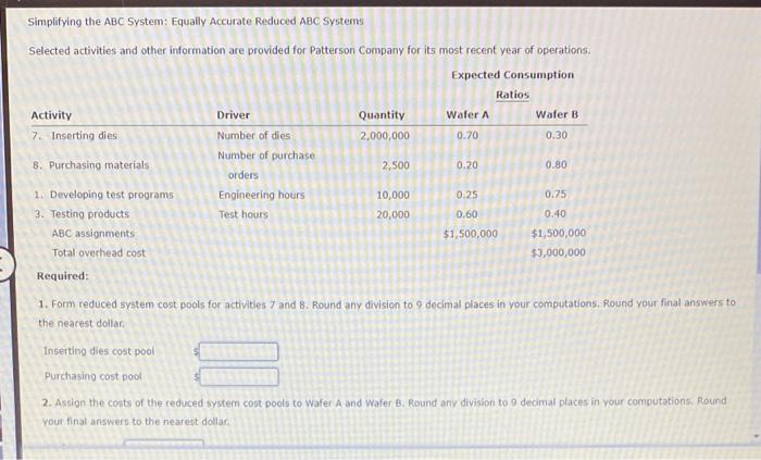 Solved Simplifying the ABC System: Equally Accurate Reduced | Chegg.com