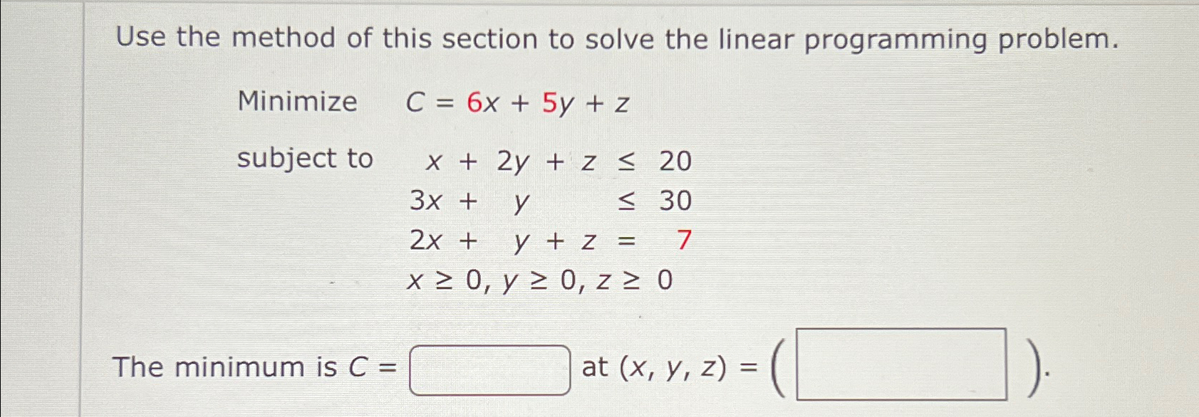 Solved Use the method of this section to solve the linear | Chegg.com