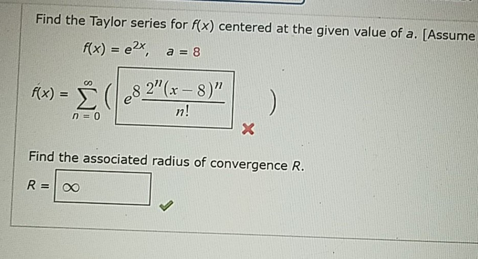 Solved Find the Taylor series for f(x) centered at the given | Chegg.com