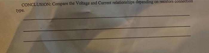 Solved CONCLUSION: Compare the Voltage and Current | Chegg.com