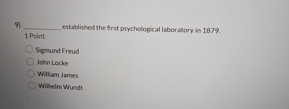 Solved established the first psychological laboratory in | Chegg.com