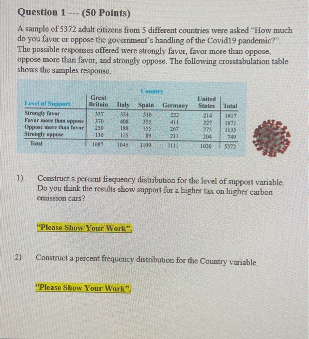 Solved 3) Construct a percent frequency distribution for | Chegg.com