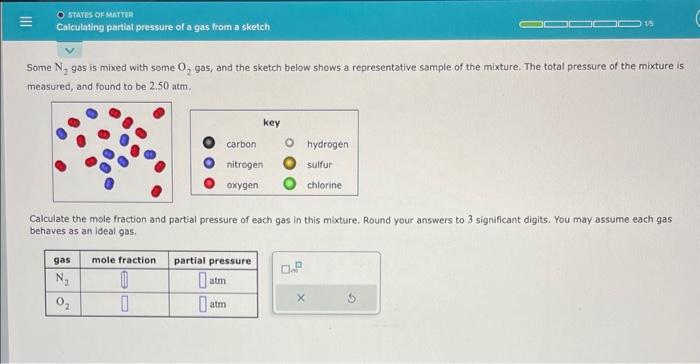 Solved Some N2 gas is mixed with some O2 gas, and the sketch | Chegg.com