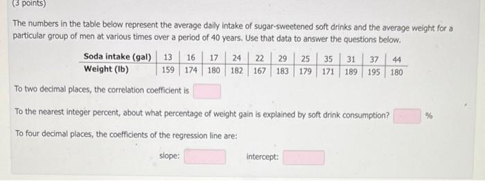 Solved The numbers in the table below represent the average | Chegg.com