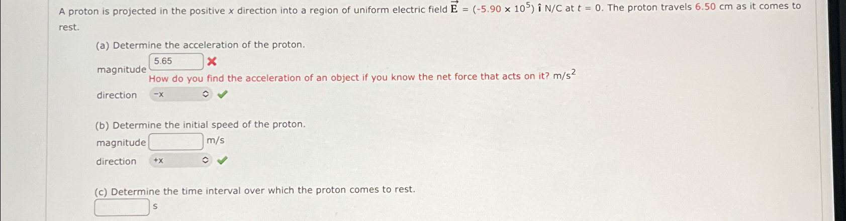 Solved A proton is projected in the positive x ﻿direction | Chegg.com