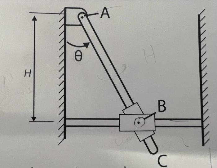 Solved Two collars are pin connected at point B and can | Chegg.com
