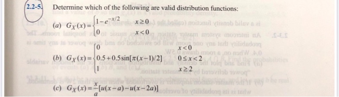 Solved 2.2-5. Determine which of the following are valid | Chegg.com