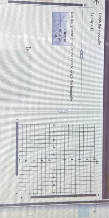 Graph the inequality. y≤4x−2 Use the graphing tool on | Chegg.com