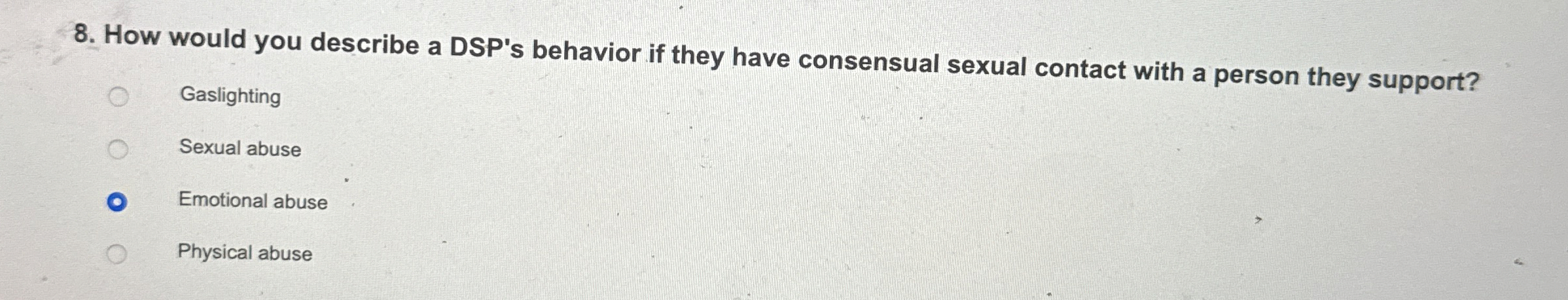 Solved How would you describe a DSP's behavior if they have | Chegg.com