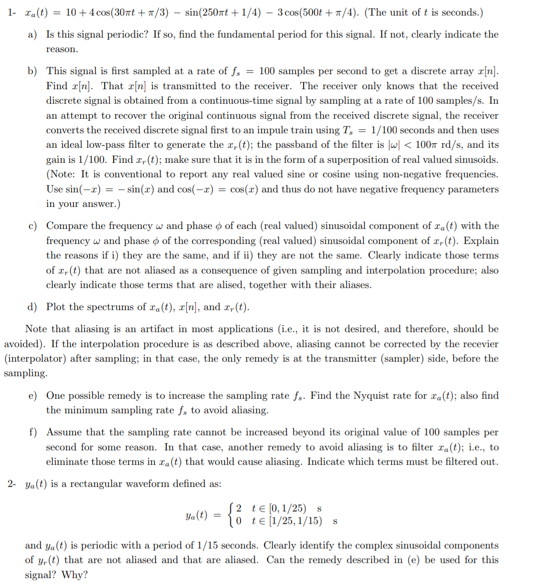 Solved PLEASE SOLVE ONLY QUESTION 2, QUESTION 1 IS JUST | Chegg.com