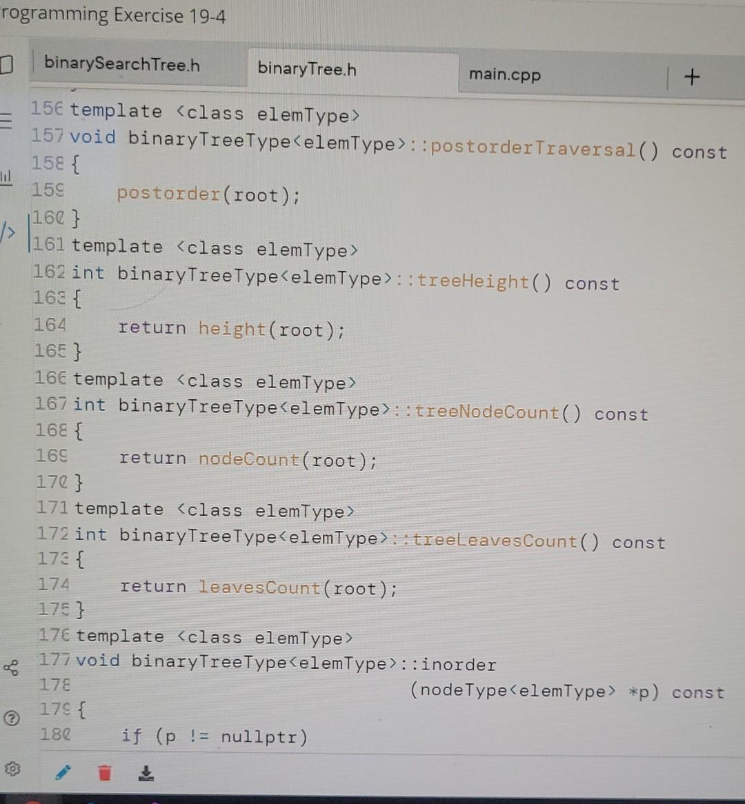 Solved Gramming Exercise 19 4 Binarysearch Treeh Binary 
