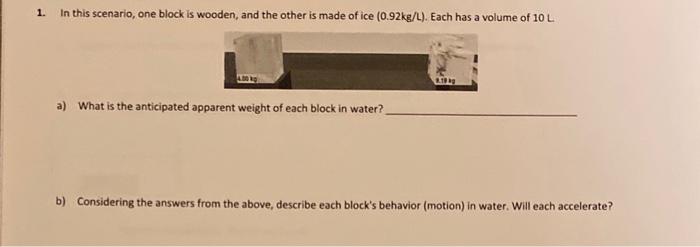 Solved 1 L=0.001 m3. The fluid is the water of density 1000 | Chegg.com