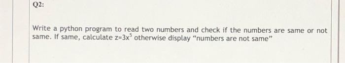 Solved Write A Python Program To Read An Integer Number And