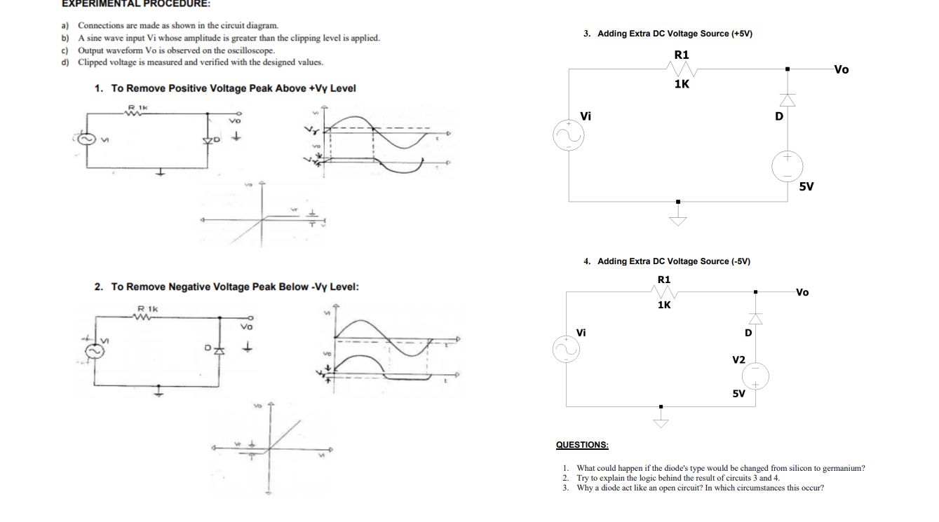 Solved EXPERIMENTAL PROCEDURE:a) ﻿Connections are made as | Chegg.com