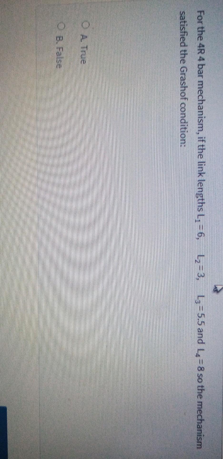 Solved For the 4R 4 bar mechanism, if the link lengths L. = | Chegg.com