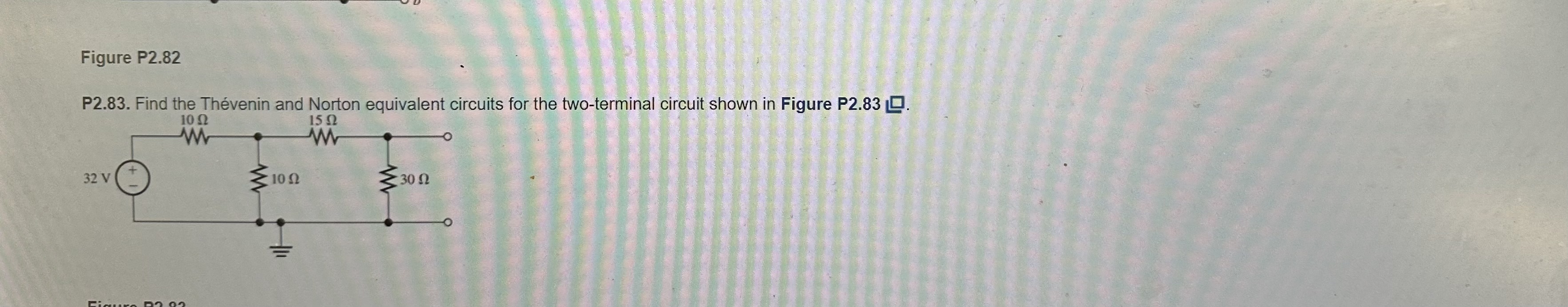 Solved Figure P2.82P2.83. ﻿Find the Thévenin and Norton | Chegg.com